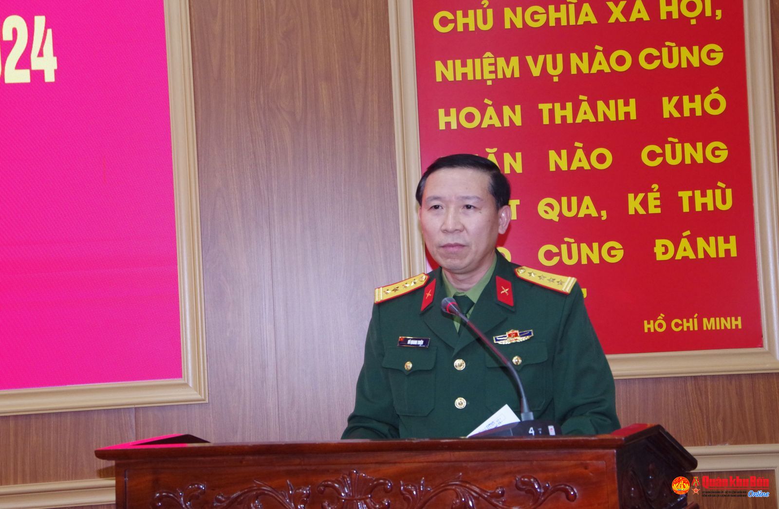 Trung tướng Trần Võ Dũng, Bí thư Đảng ủy, Chính ủy Quân khu dự, chỉ đạo Hội nghị Đảng ủy Quân sự ...